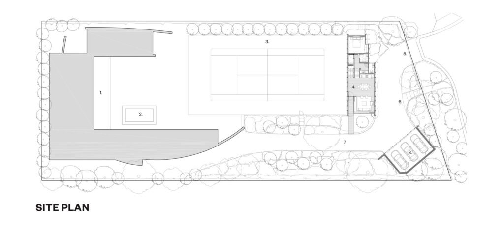 Straight Down the Line: 8 Tectonic Tennis Court Designs in Plan and ...
