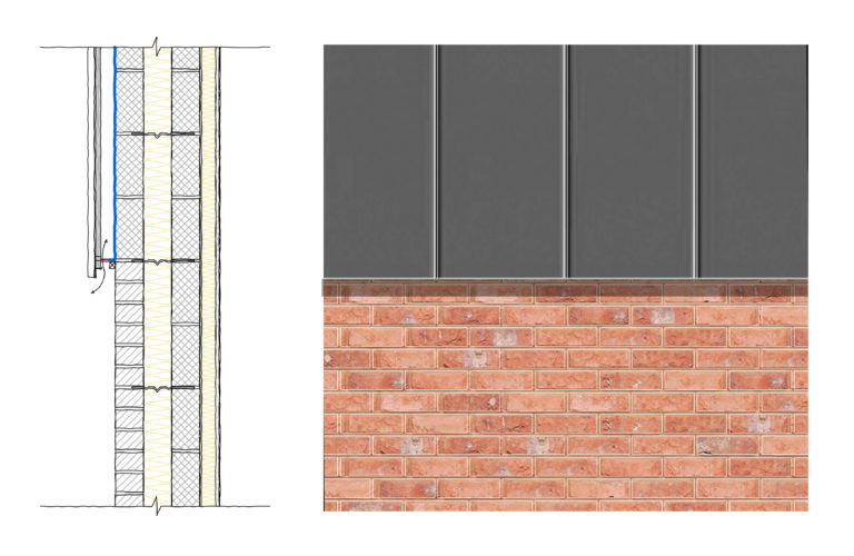 Technical Details: How to Transition From Rainscreen Cladding to Brick