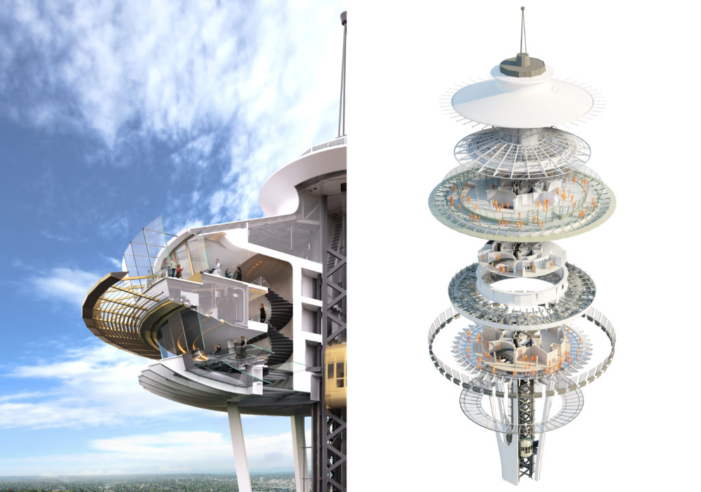 Architectural Drawings: 10 Iconic Observation Towers in Section ...