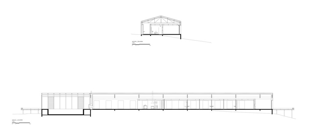 Architectural Drawings: Glorious Glass Gable Architecture in Section ...