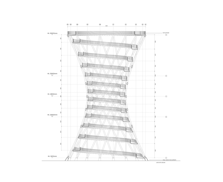 Architectural Drawings: 10 Iconic Observation Towers in Section ...