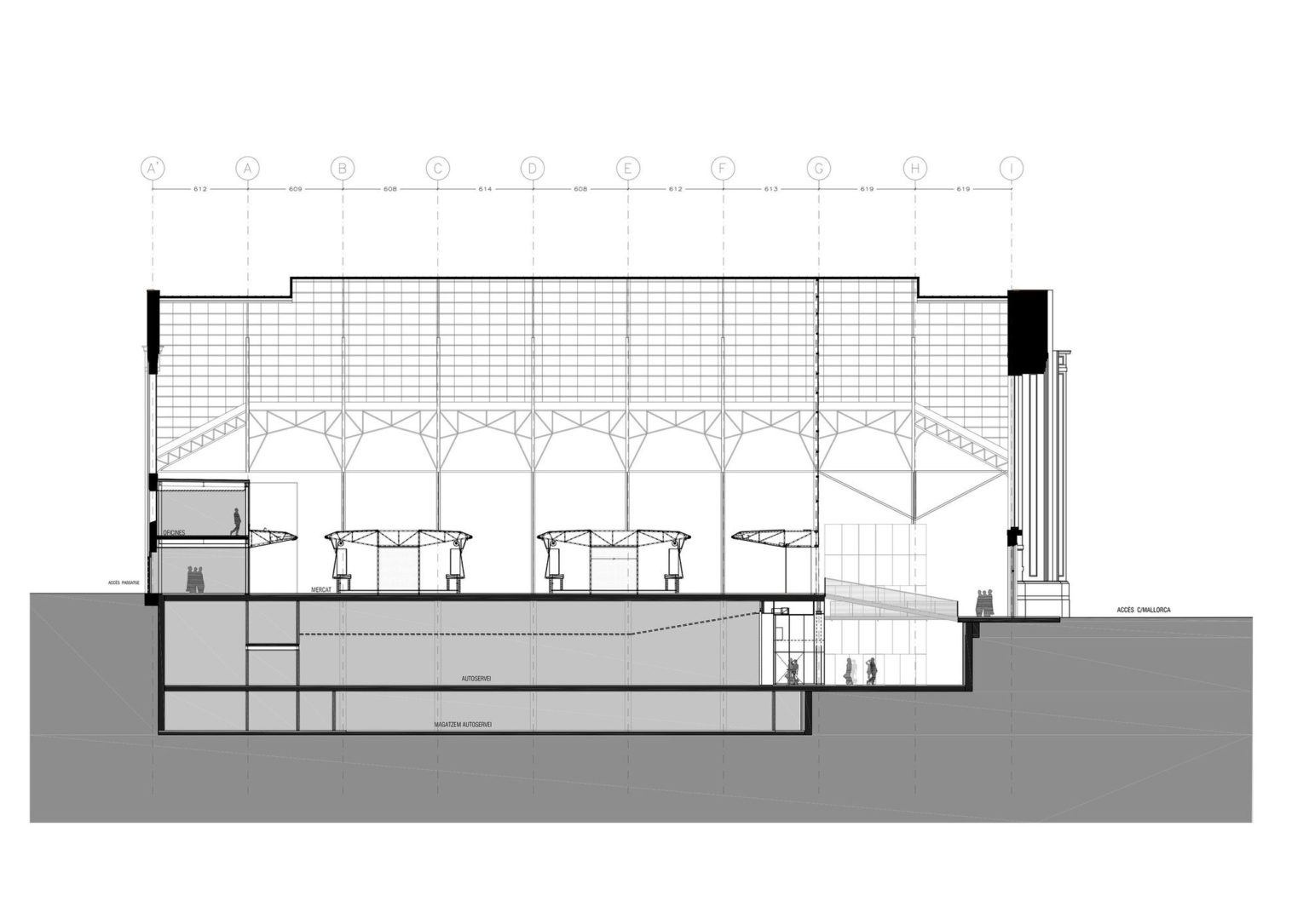 Architectural Drawings: Iconic Spanish Markets in Section - Architizer ...