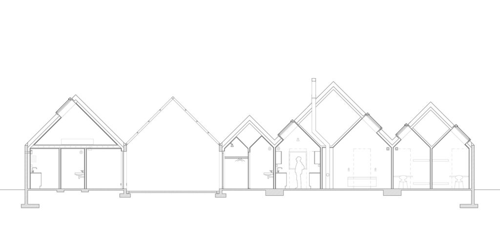 Architectural Drawings: Glorious Glass Gable Architecture in Section ...