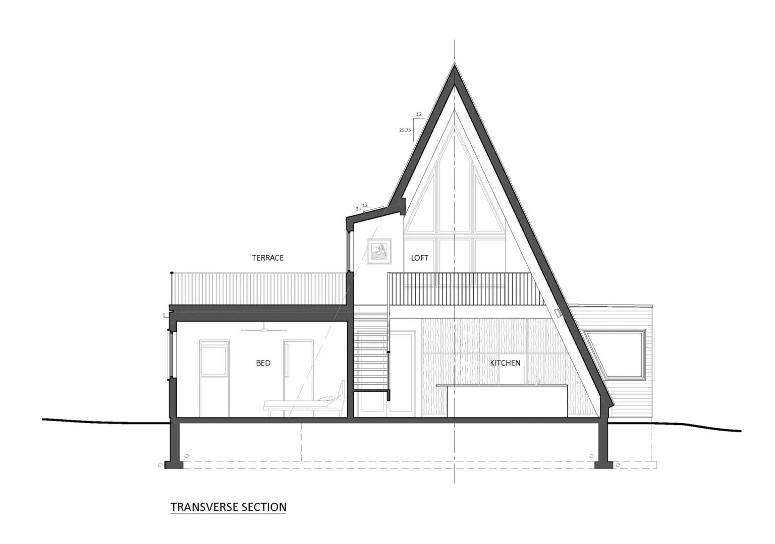 Architectural Drawings: A-Frame Homes in Section - Architizer Journal