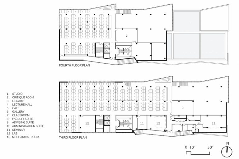 Architectural Drawings: 10 Modern Architecture Schools in Plan ...