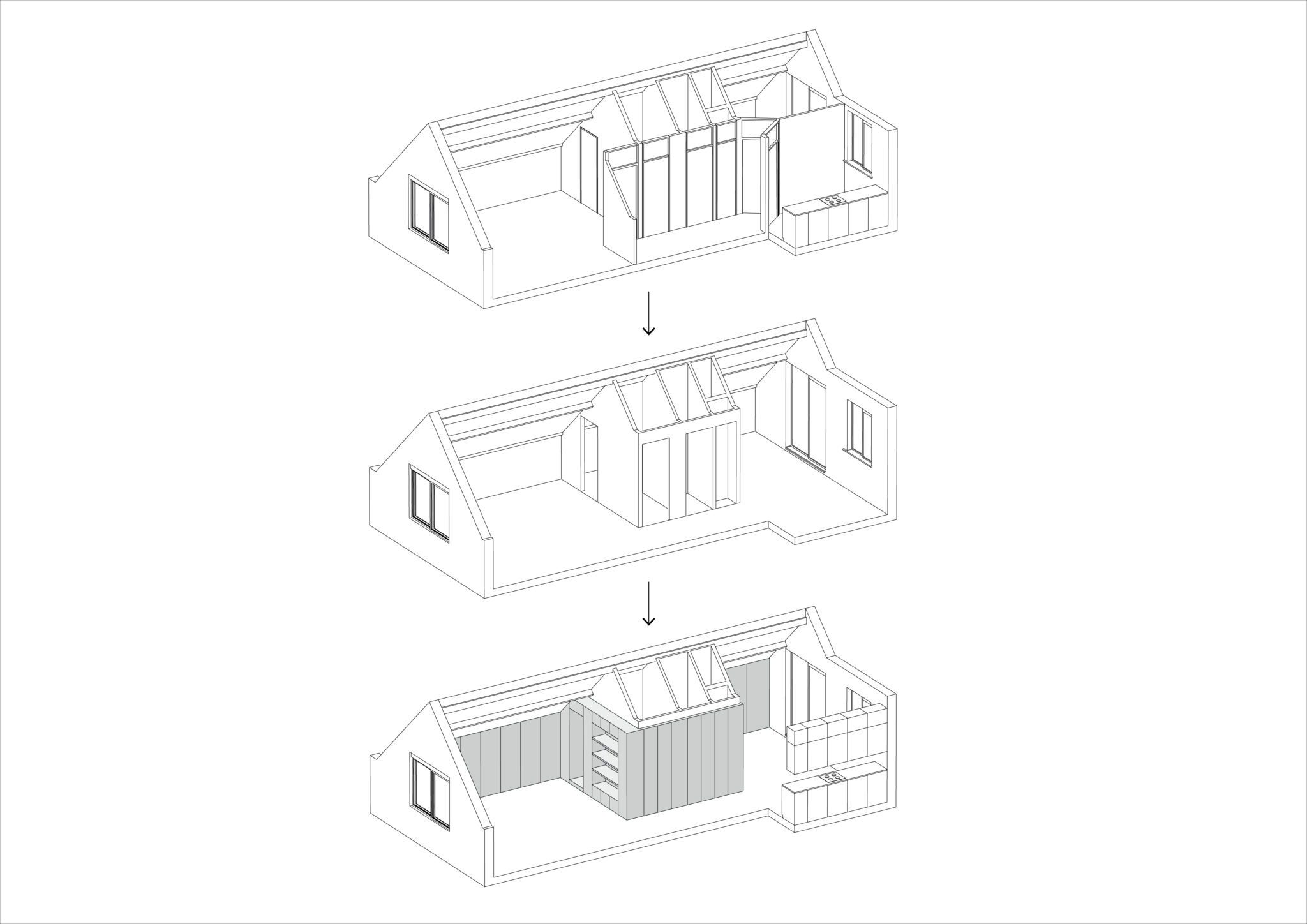 Architectural Diagrams: 10 Clever Storage Solutions for Tiny Apartments ...