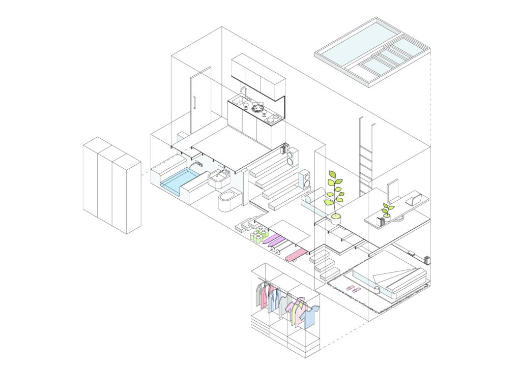 Architectural Diagrams: 10 Clever Storage Solutions for Tiny Apartments ...