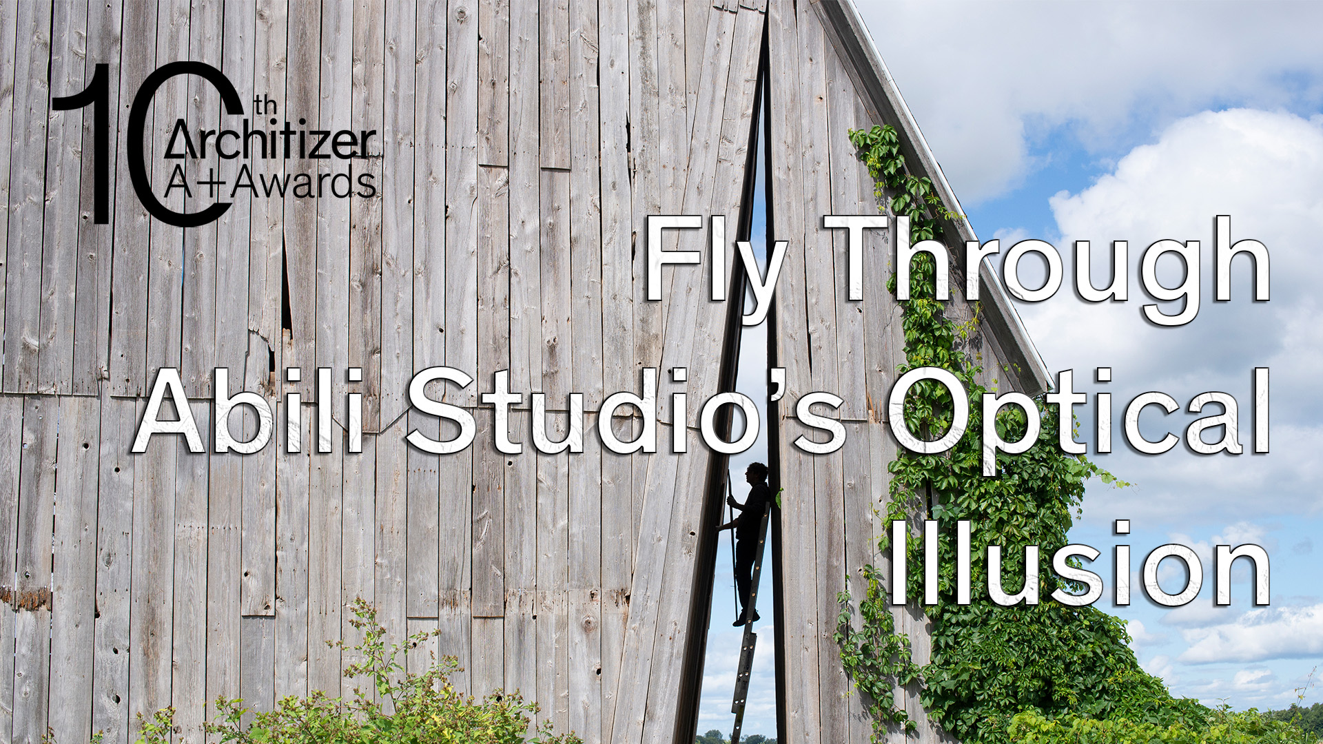 Fly Through the Barn Alibi Studio Turned into an Optical Illusion