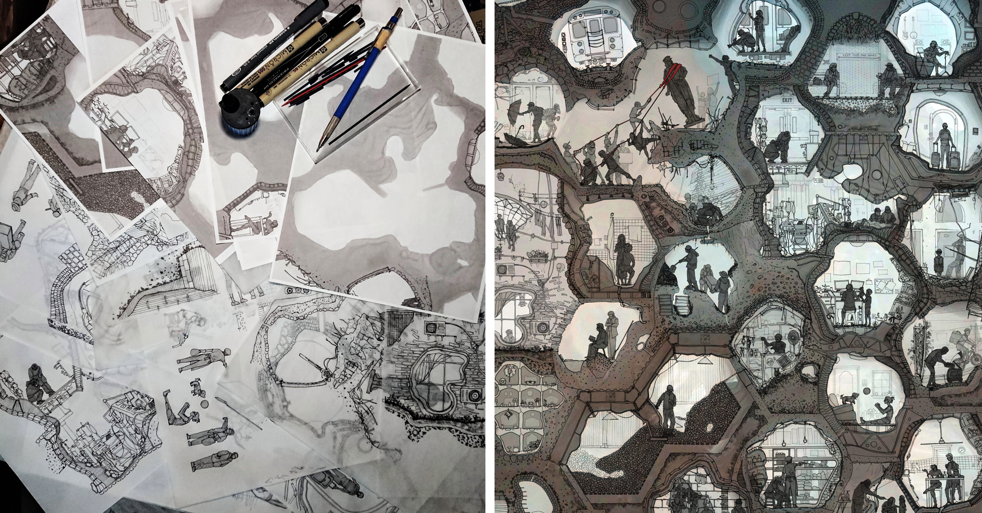 This Architectural Drawing Perfectly Captures the Epic Challenges of ...