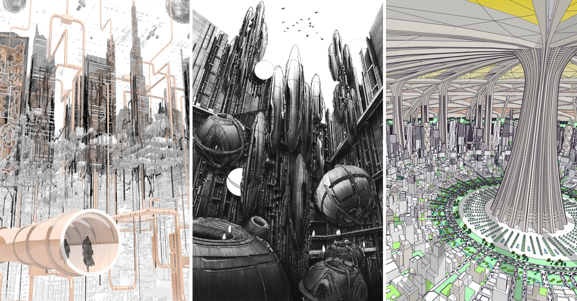 10 Architectural Drawings Forming Fascinating Visual Commentary on ...
