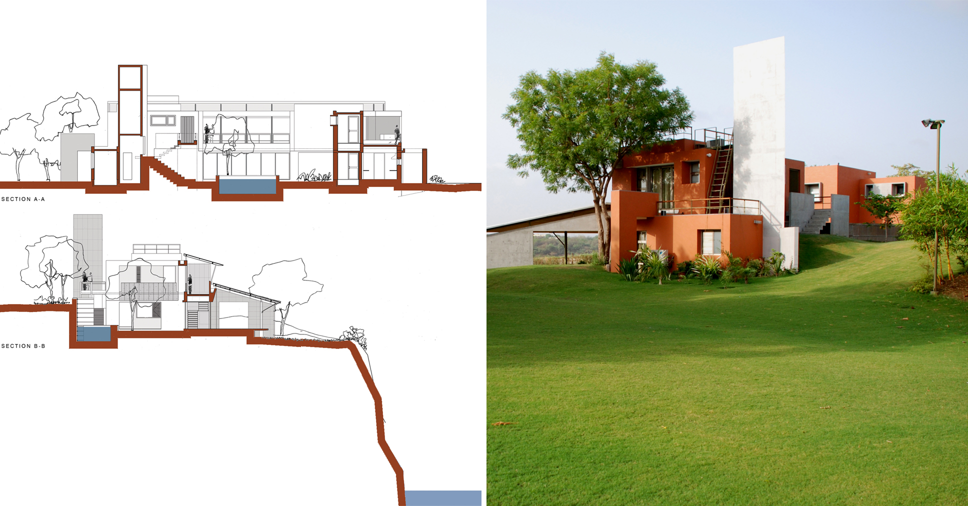 indigo architects Construct Koba House on the Banks of River Sabarmati ...