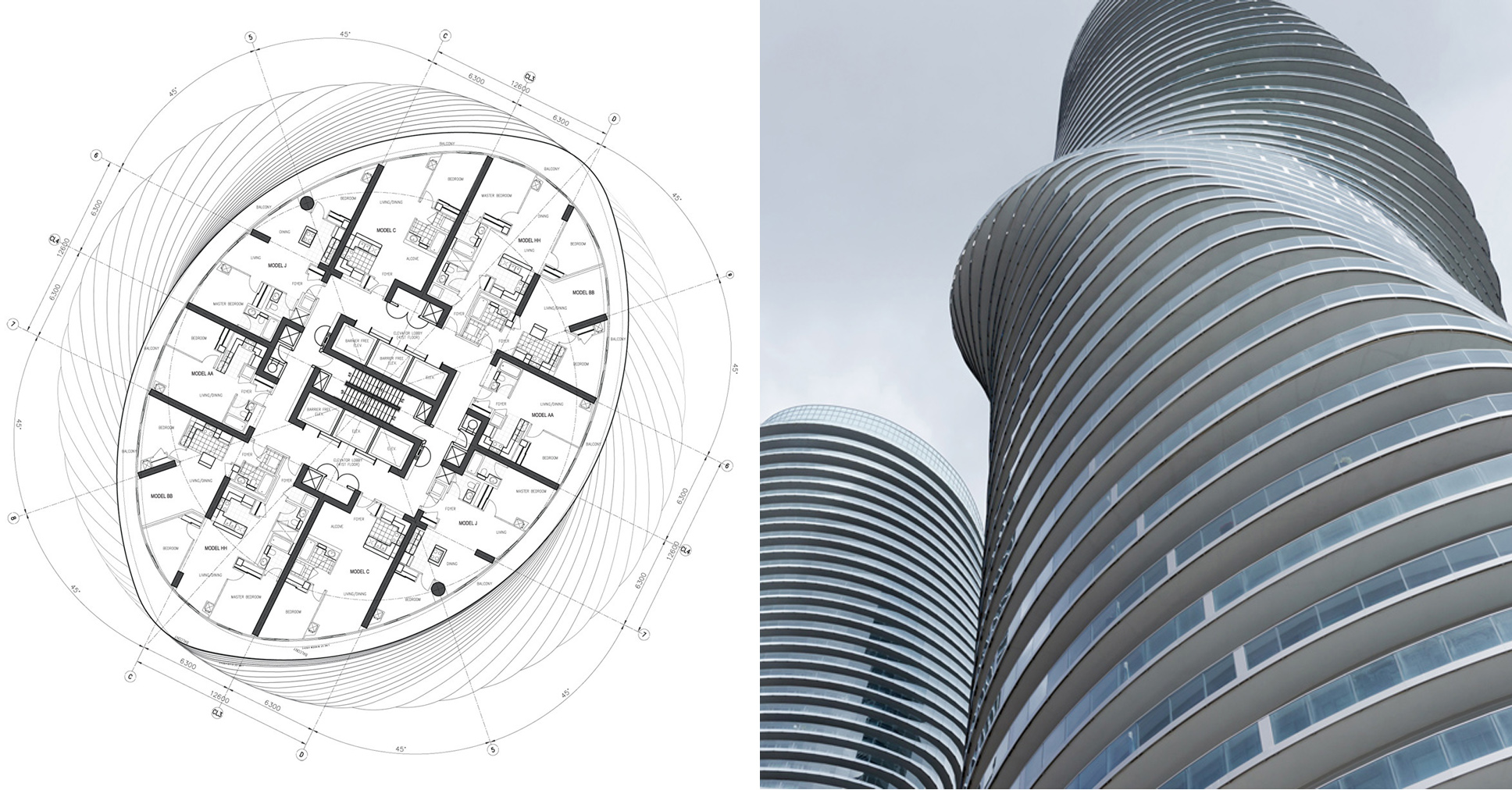 Architectural Details: MAD’s Dancing Towers Rise in Canada