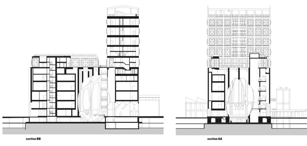 Interstitial Space: Atriums Drawn in Plan and Section | ARCHCOD