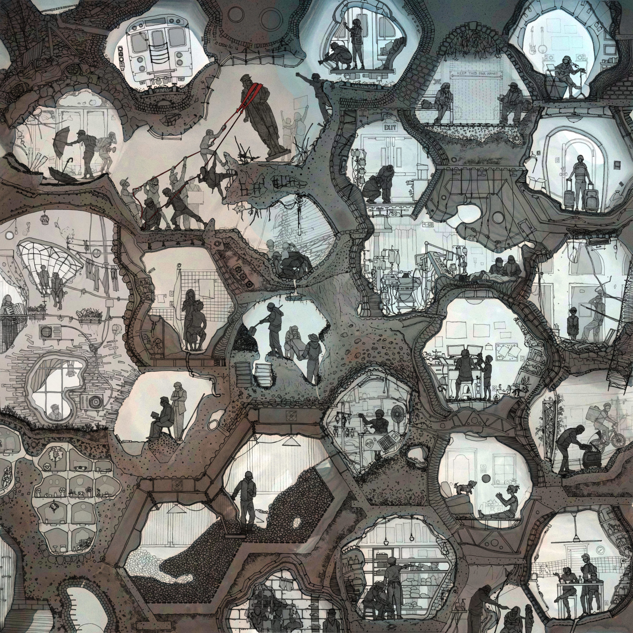 This Architectural Drawing Perfectly Captures the Epic Challenges of ...