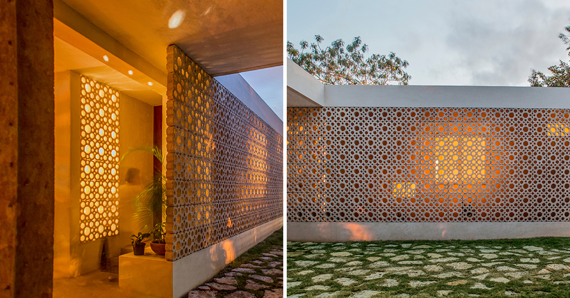 Mexican Cement Block Homes A Construction Worksite: Modern Mexican