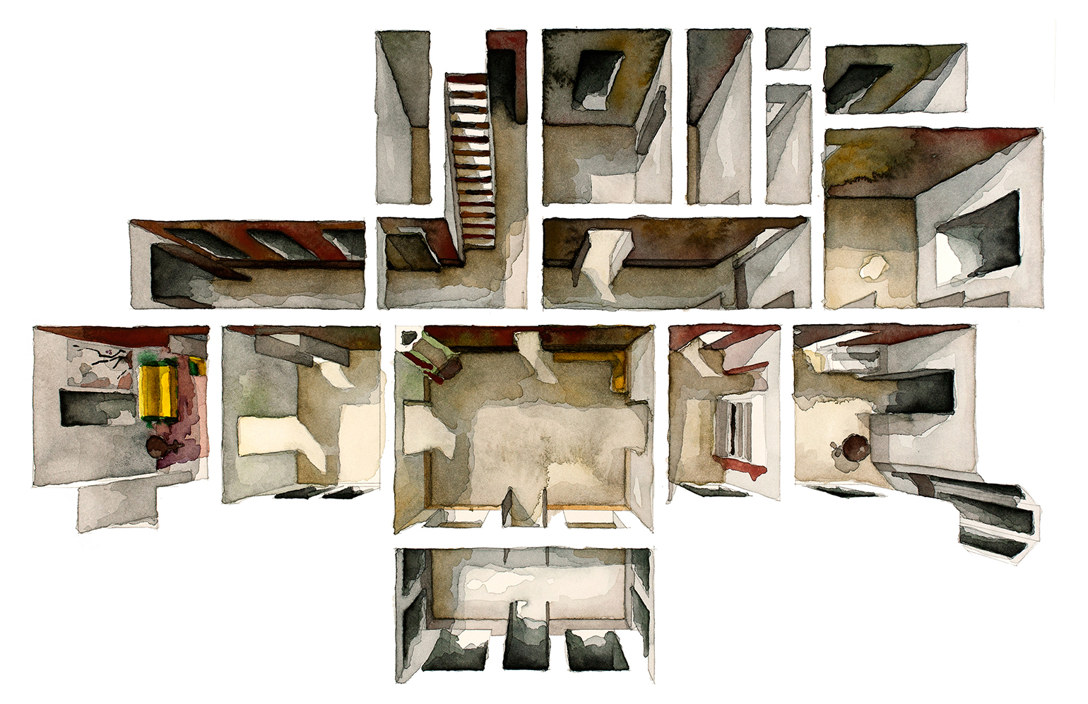 Architect Boryana Ilieva Creates Mesmerizing Floor Plans From Iconic ...